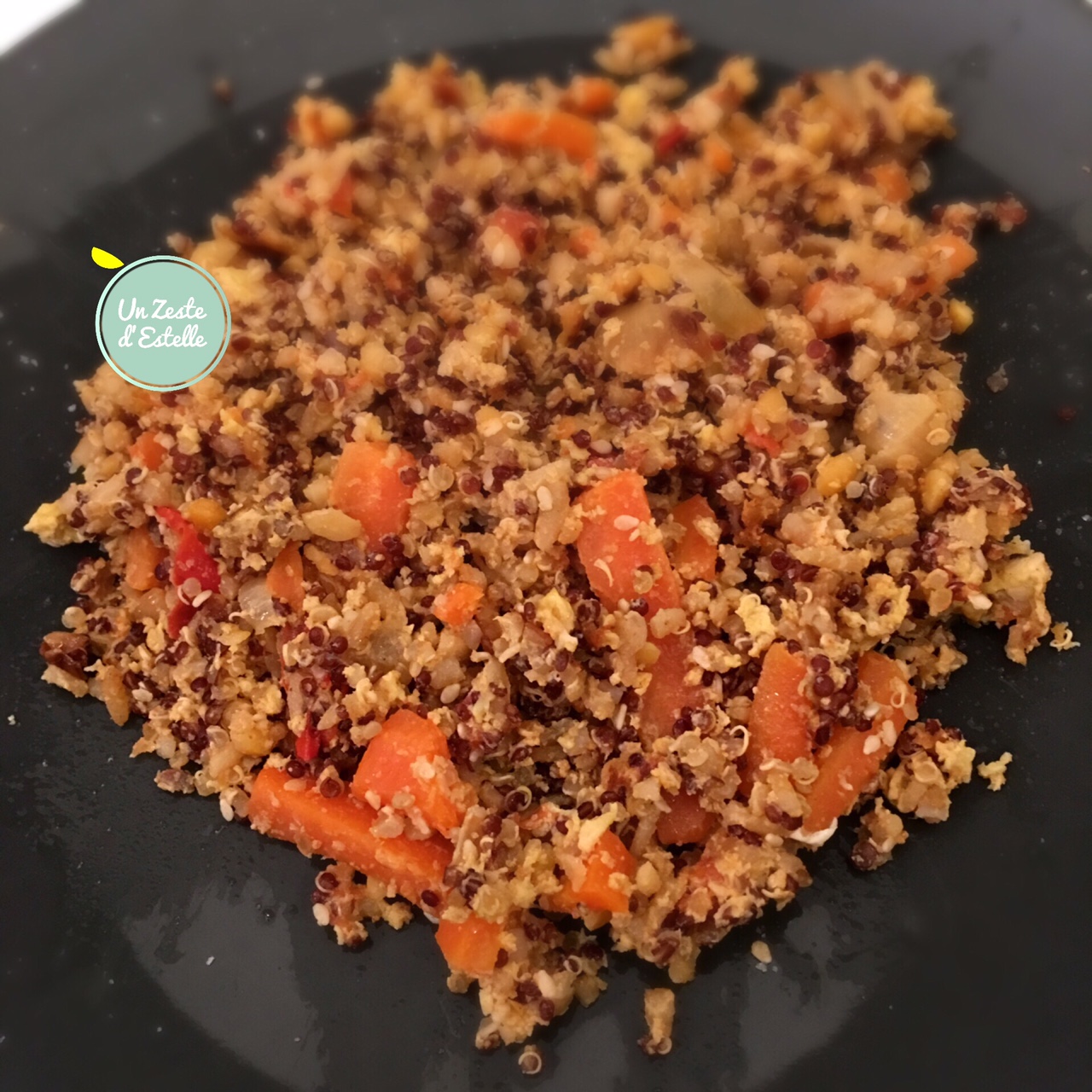 Quinori aux carottes, tomates et œufs - Un Zeste d'Estelle