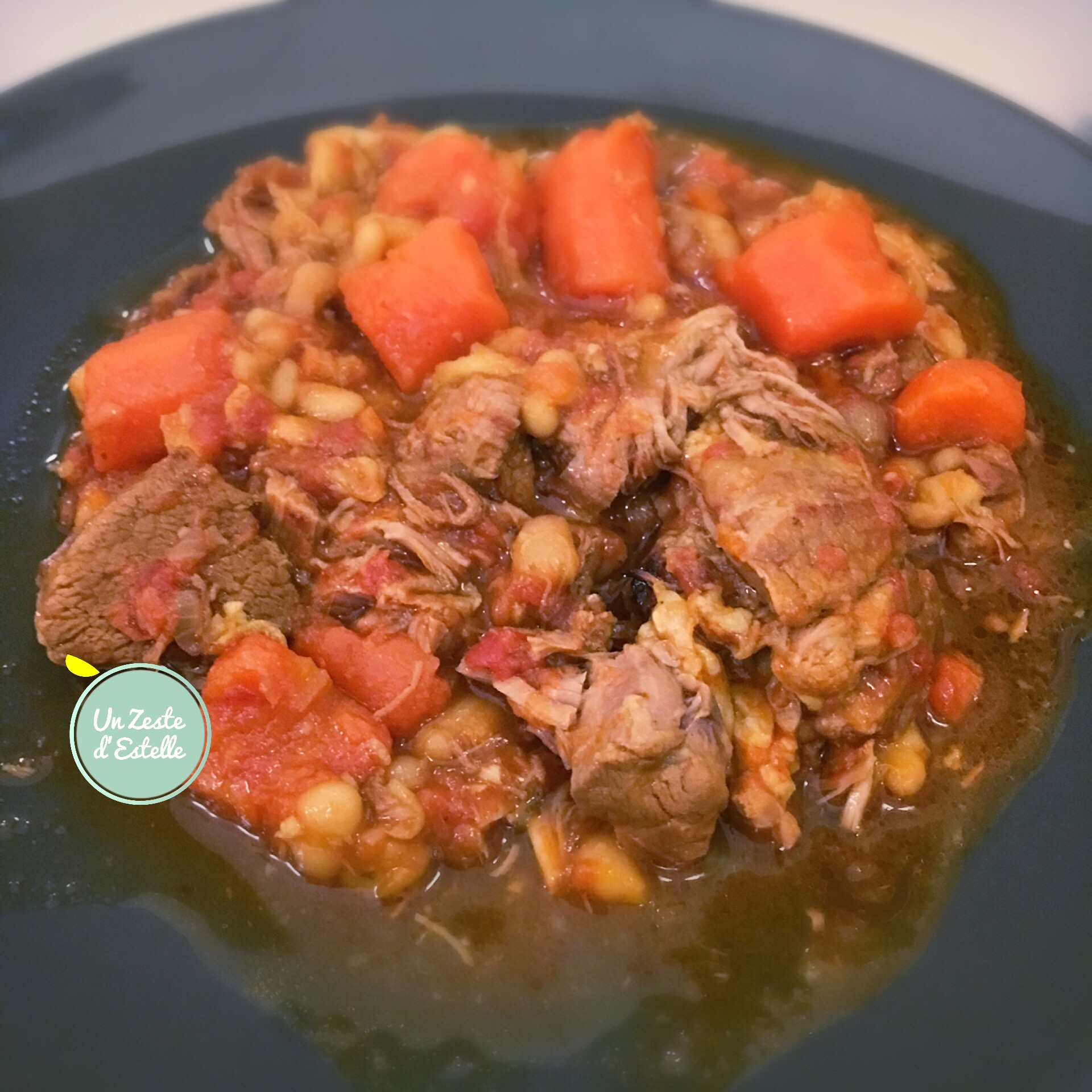 Ragoût d’agneau aux haricots blancs - Un Zeste d'Estelle