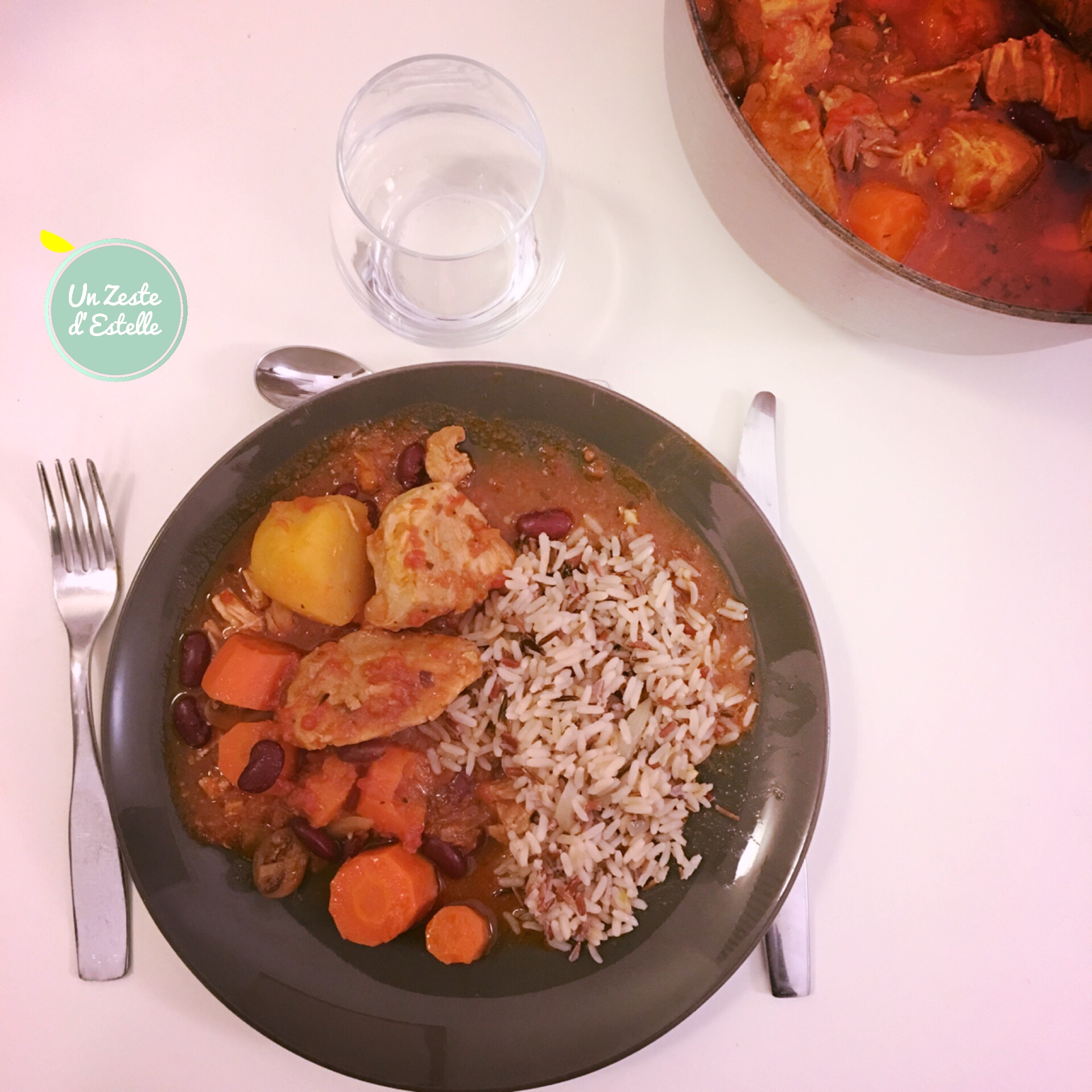 Ragoût de porc aux haricots rouges mijoté - Un Zeste d'Estelle