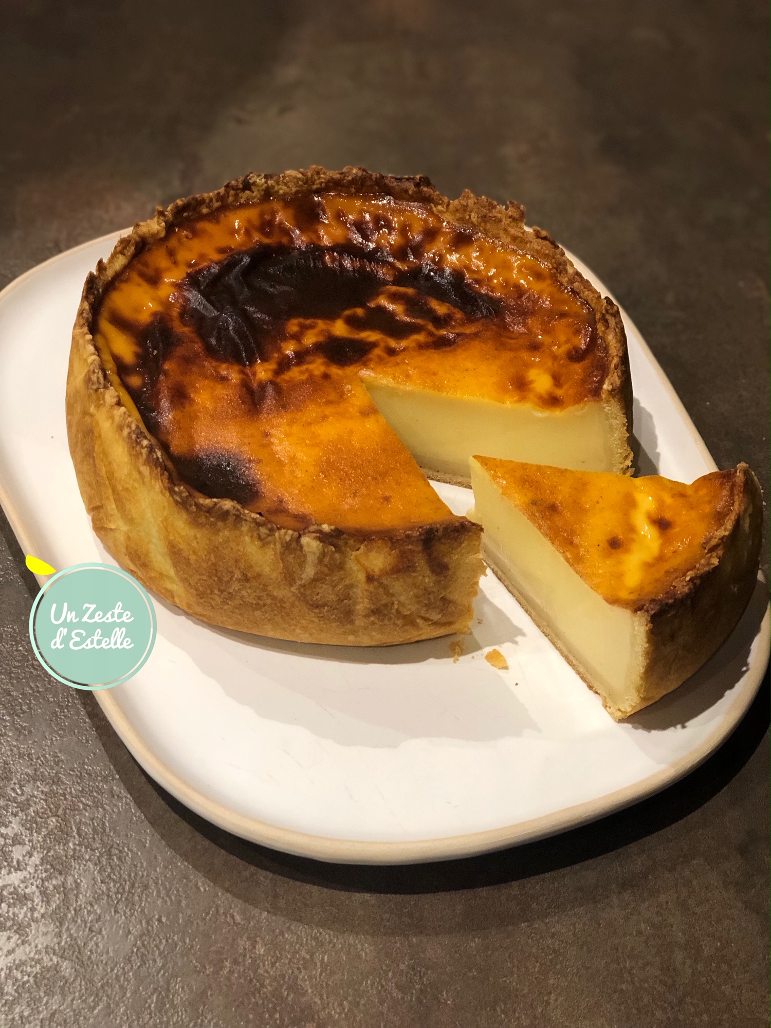 Flan pâtissier à la vanille sans lactose - Un Zeste d'Estelle